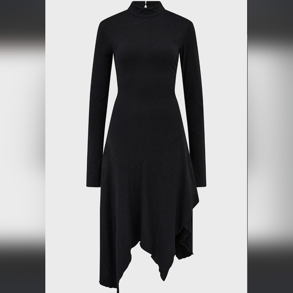 Killstar | Dresses | Killstar Gothic Black Asymmetrical Long Sleeve ...